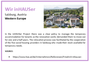 Supporting Residents During Renovation - Affordable Housing Initiative European Partnership